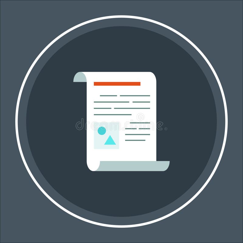 Document list - paper icon stock vector. Illustration of money - 170543394