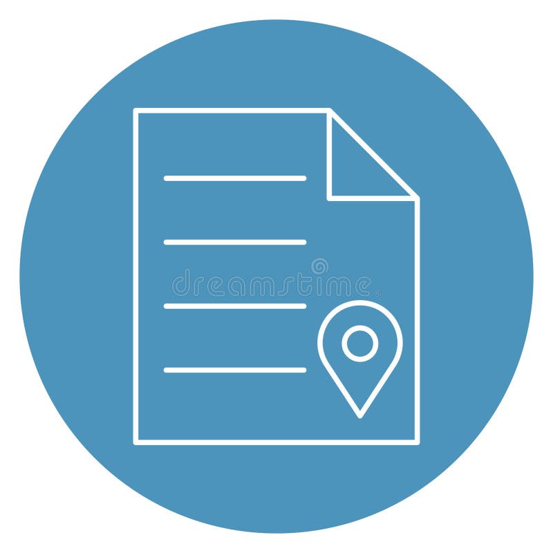 Document Location Isolated Vector Icon Which Can Easily Modify or Edit ...