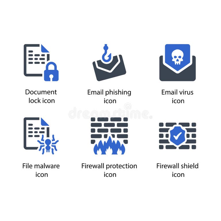Document Lock, Email Phishing, Email Virus, File Malware, Firewall ...