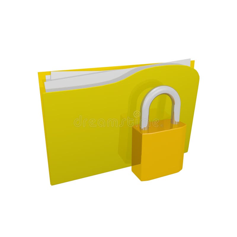 Document stock illustration. Illustration of lock, information - 50920255