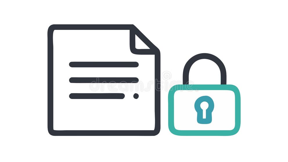 Locked File Icon Vector Stock Illustrations – 2,855 Locked File Icon ...