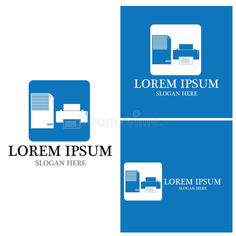 Document Logo Vector Template Illustration Stock Illustration ...