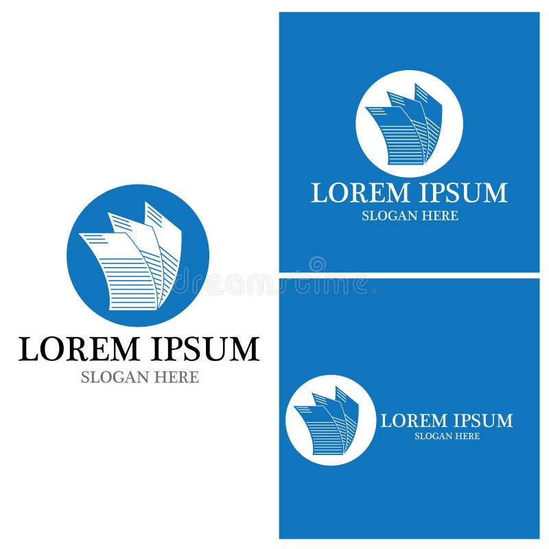 Document Logo Vector Template Illustration Stock Illustration ...