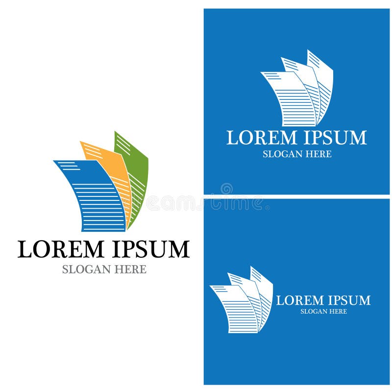 Document Logo Vector Template Illustration Stock Illustration ...