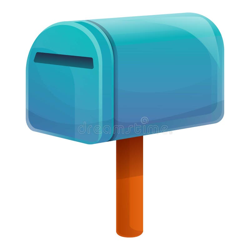 Document Mailbox Icon, Cartoon Style Stock Vector - Illustration of ...