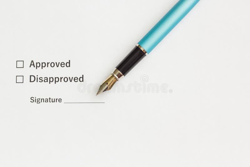 Document for Making an Important Decision and Signing Stock Photo ...