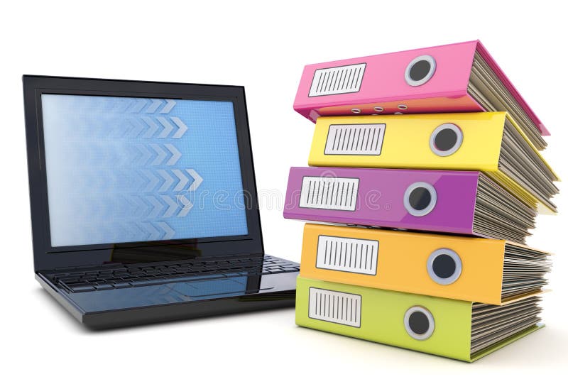 Document management stock illustration. Illustration of application ...