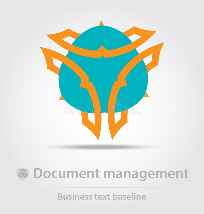 Originally Created Document Management Business Icon Stock Vector ...