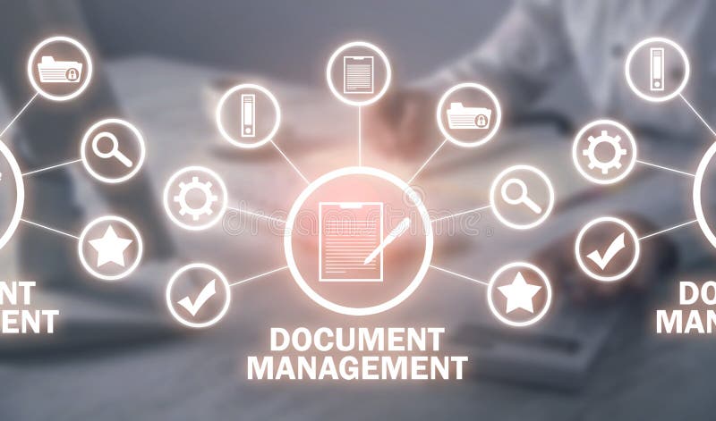 Document Management Concept. Business. Internet Stock Photo - Image of ...