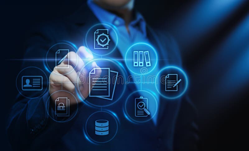 Document Management Data System Business Internet Technology Concept ... Document Management Data System Business Internet Technology Concept ...