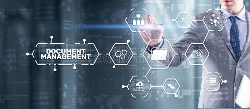 Document Management Data System Business Technology Concept. DMS on ...