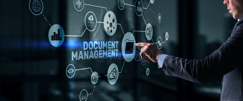 Document Management Data System Business Technology Concept. DMS on ...