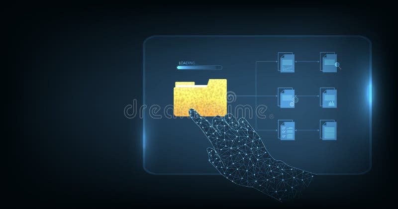 Document Management and Digital Document Paperless Operation Concept ...