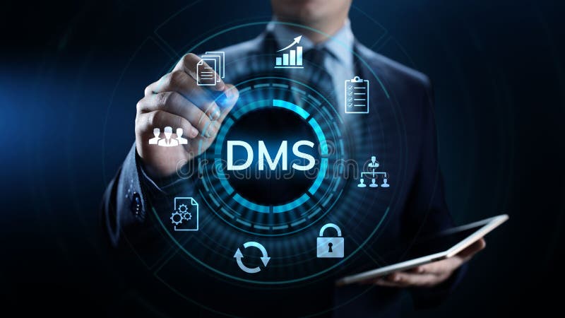 Document Management DMS System Digital Rights Management. Stock Image ...