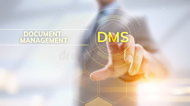 Document Management DMS System Digital Rights Management. Stock Photo ...