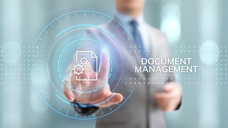 Document Management DMS System Digital Rights Management. Stock ...