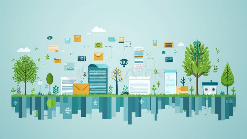 Document Management, the Infographic Illustrates the Transition in ...