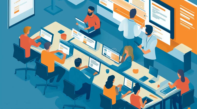 Document Management for Remote Workforces. AI Generated Stock ...