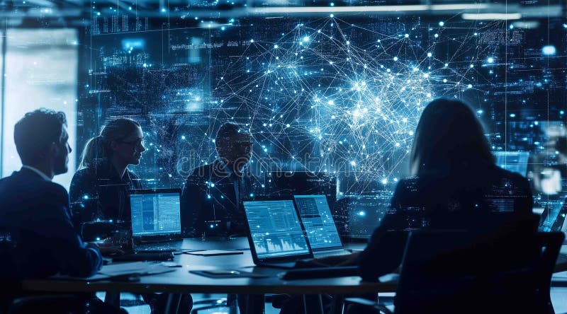 Document Management for Remote Workforces. AI Generated Stock ...