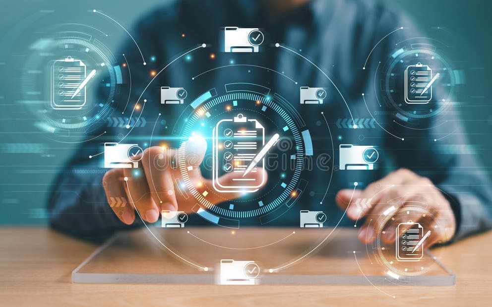 Document Management Service Concept Stock Image - Image of system ...