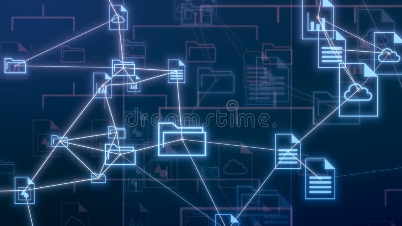 Document management system stock illustration. Illustration of ...
