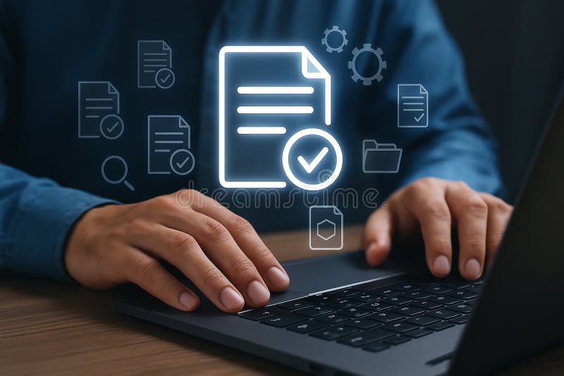 Document Management System Automation Workflow Efficiency Digital Transformation Process ...