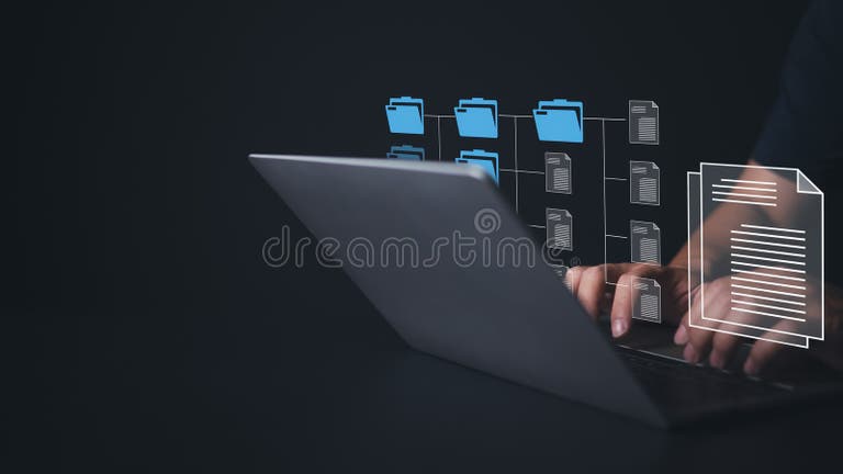 Document Management System on Computer with Document Directory ...