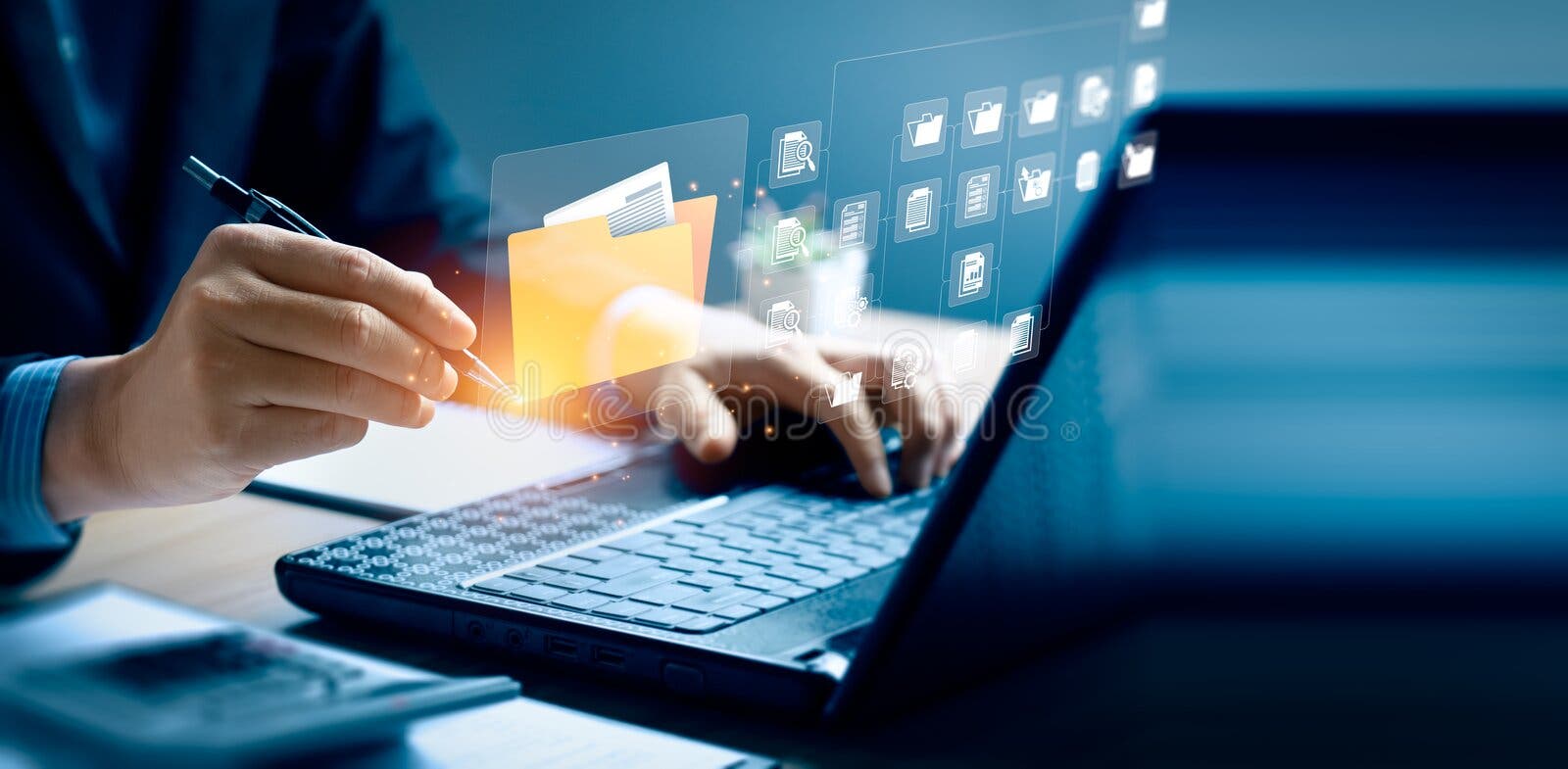 Document Management System Concept. Enterprise Content Management ...