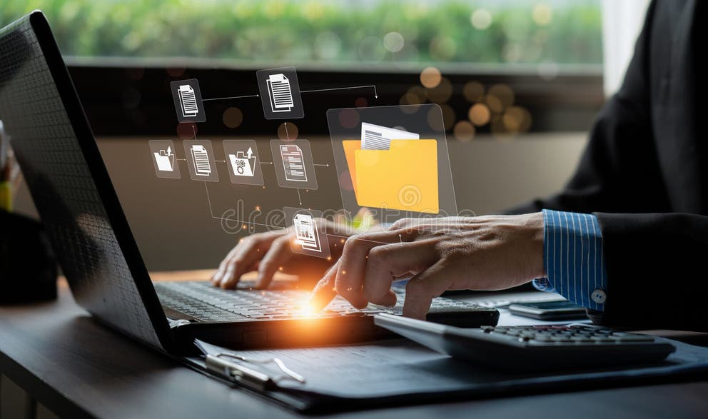 Document Management System Concept. Enterprise Content Management ...