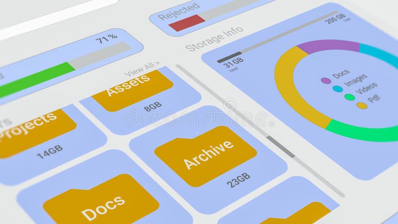 Document management system stock illustration. Illustration of process ...