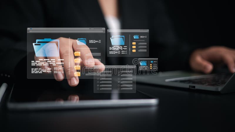 Document Management System Being Setup by it Consultant Working on ...