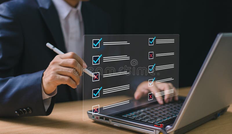 Document Management System DMS. Stock Photo - Image of questionnaire ...