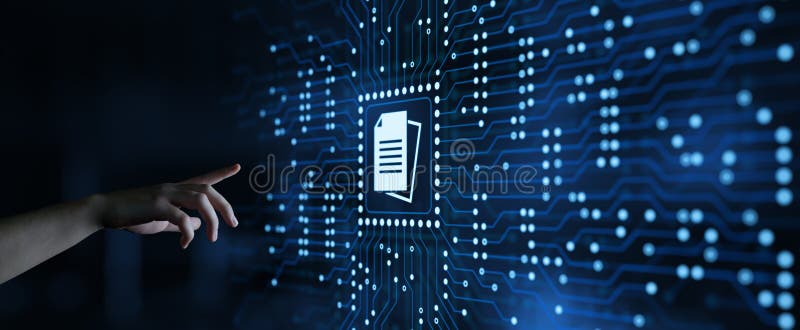 Document Management System DMS. Business Technology Concept Stock ...