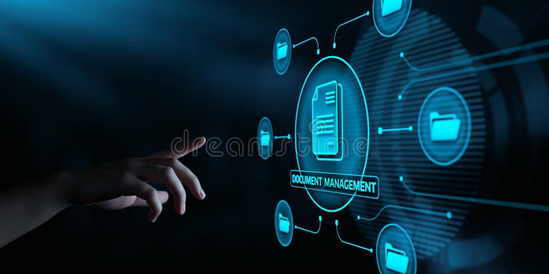 Document Management System DMS. Business Technology Concept Stock Image ...