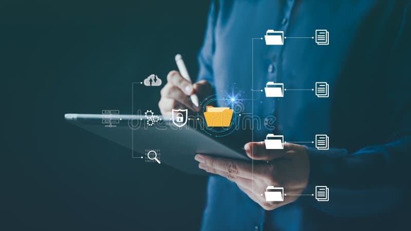 Document Management System (DMS), Online Documentation Database and Process Automation Stock ...