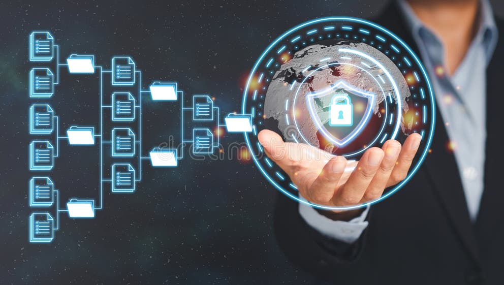 Document Management System (DMS) and Security Concept. Stock ...