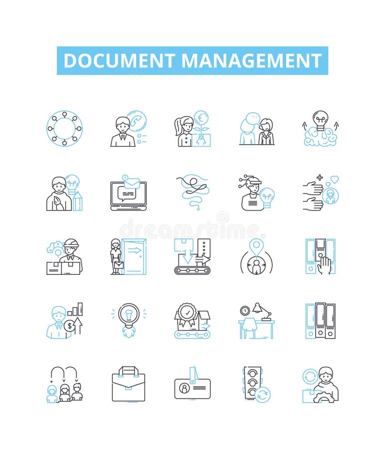 Records Management Vector Stock Illustrations – 735 Records Management ...