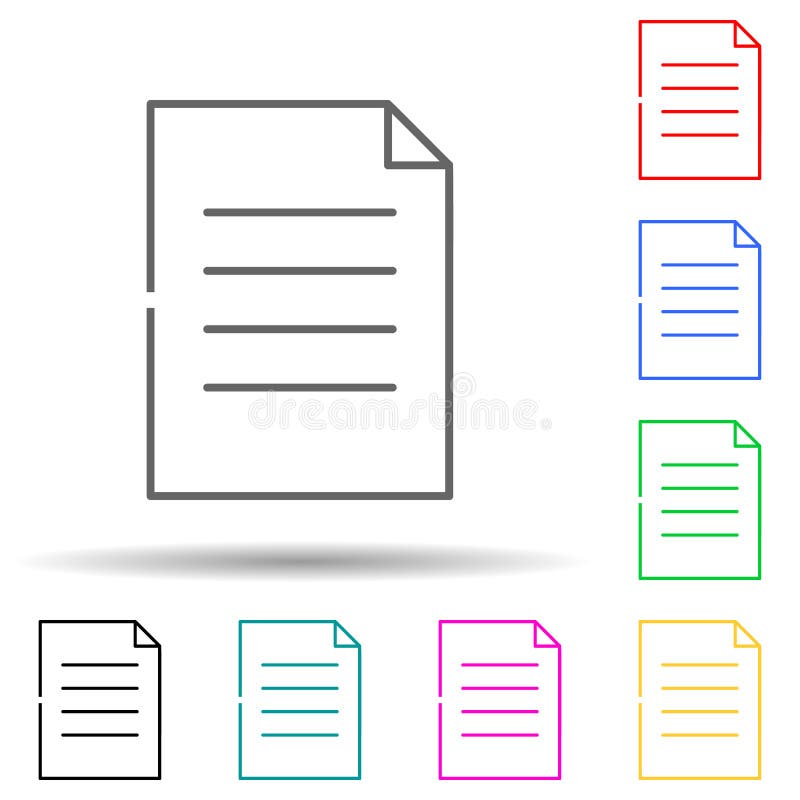 Document. Multi-purpose Logo, Sticker, Label or Brand Template for ...