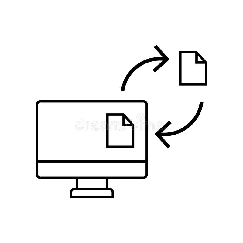 Electronic Document Workflow Stock Illustrations – 374 Electronic ...