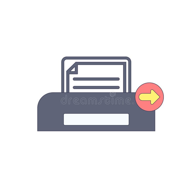 Document, Next, Paper, Print, Printer, Printing Icon Stock Vector ...