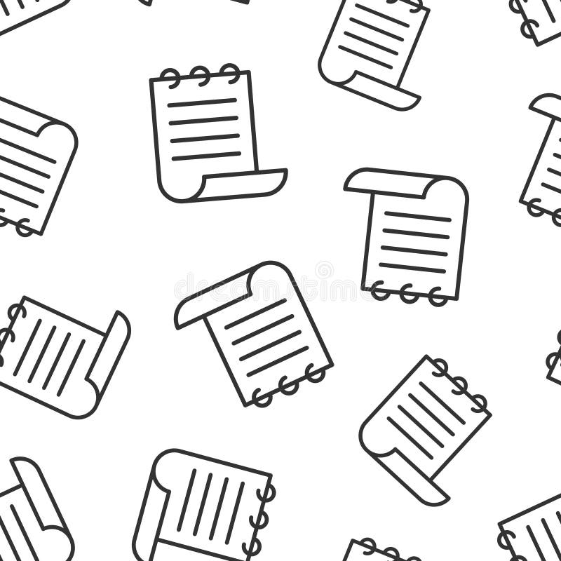 Pdf Document Note Icon in Flat Style. Paper Sheet Vector Illustration ...