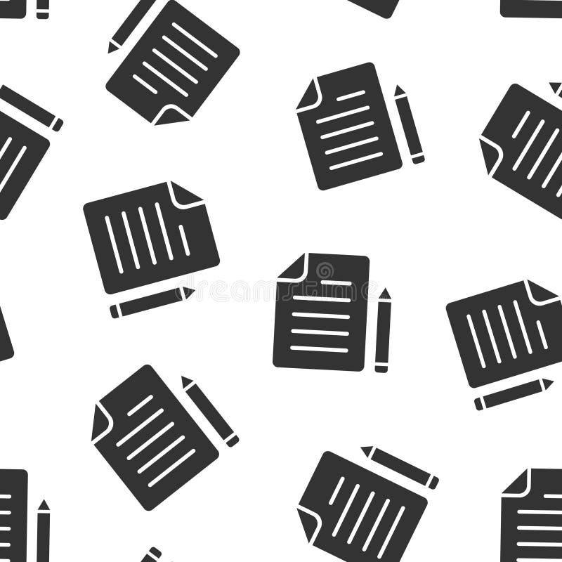 Pdf Document Note Icon in Flat Style. Paper Sheet Vector Illustration ...