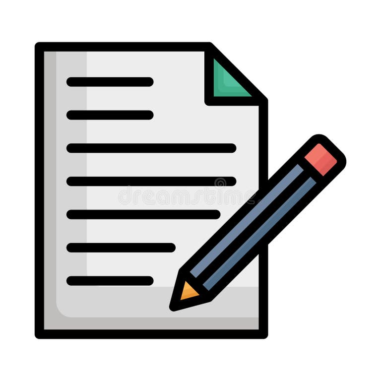 Document, Note Vector Icon Which Can Easily Modify Stock Vector ...
