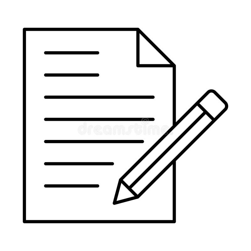 Document, Note Vector Icon Which Can Easily Modify Stock Vector ...