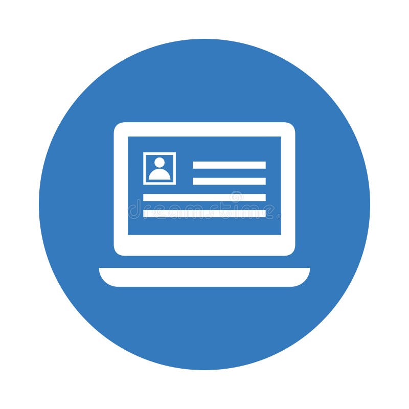 Document, Office, Profile Icon. Blue Color Design Stock Vector ...