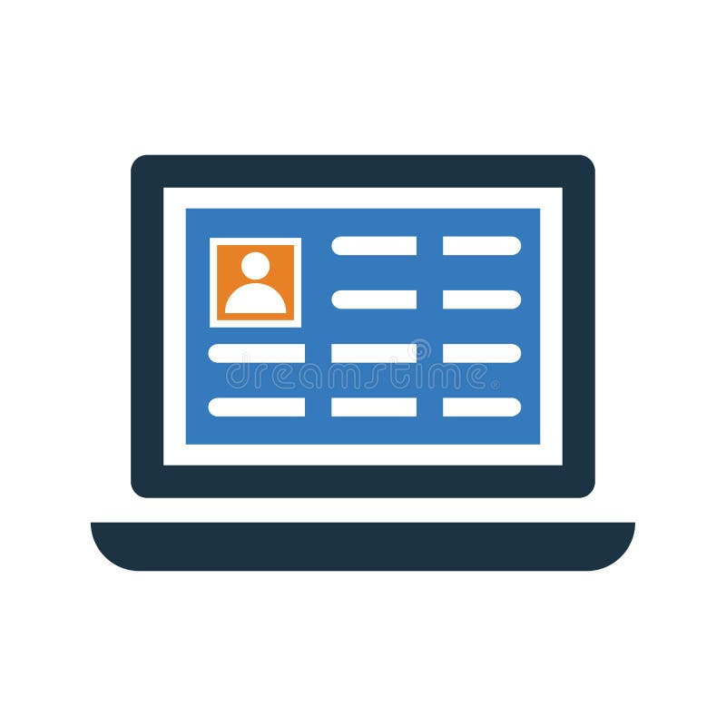 Document, Office, Profile Icon. Simple Flat Design Concept Stock ...