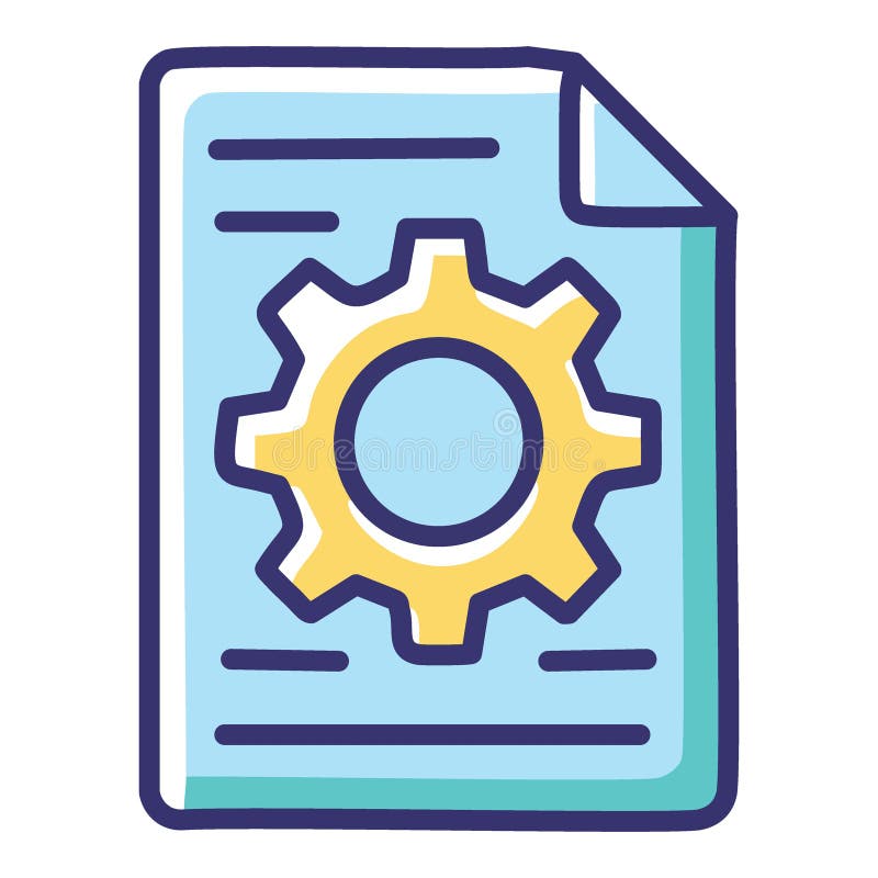 Document Optimization Icon. a Symbolic Icon Illustrating the Concept of ...