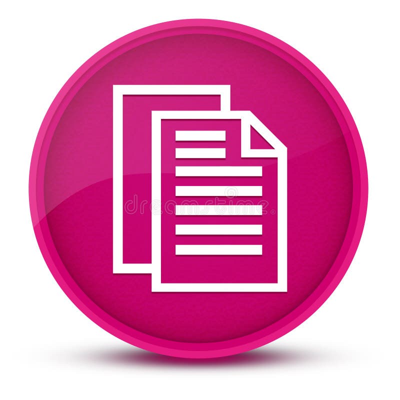 Document Pages Luxurious Glossy Pink Round Button Abstract Stock ...