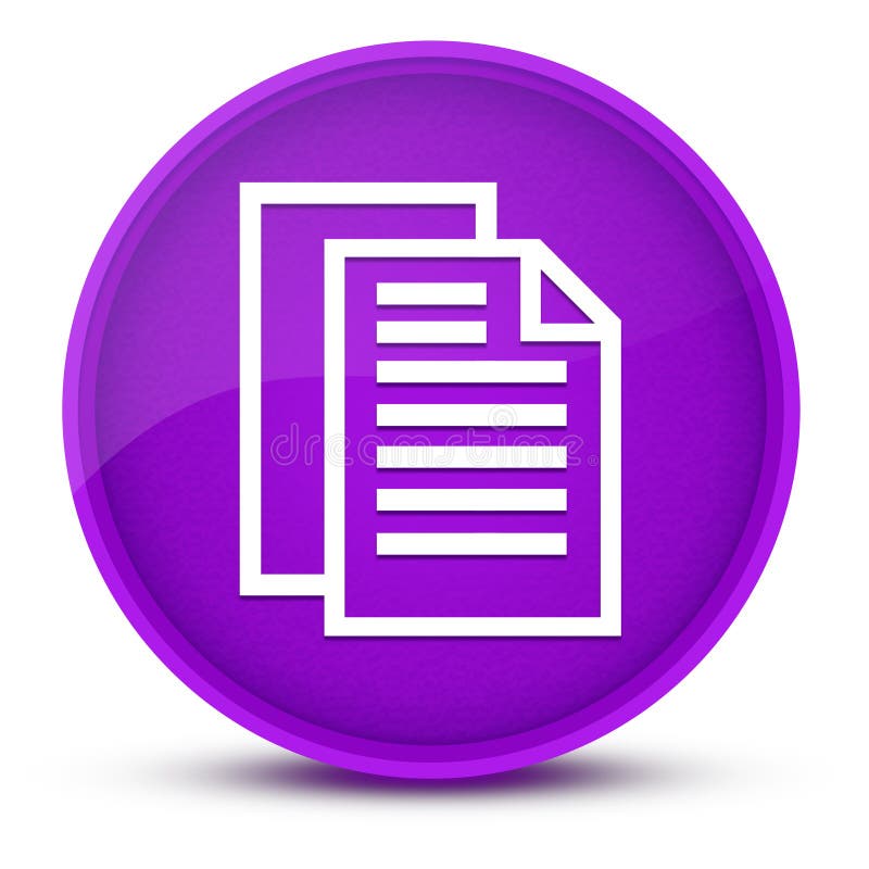 Document Pages Luxurious Glossy Purple Round Button Abstract Stock ...