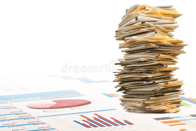 Paperwork stock image. Image of isolated, document, bureaucracy - 59990947